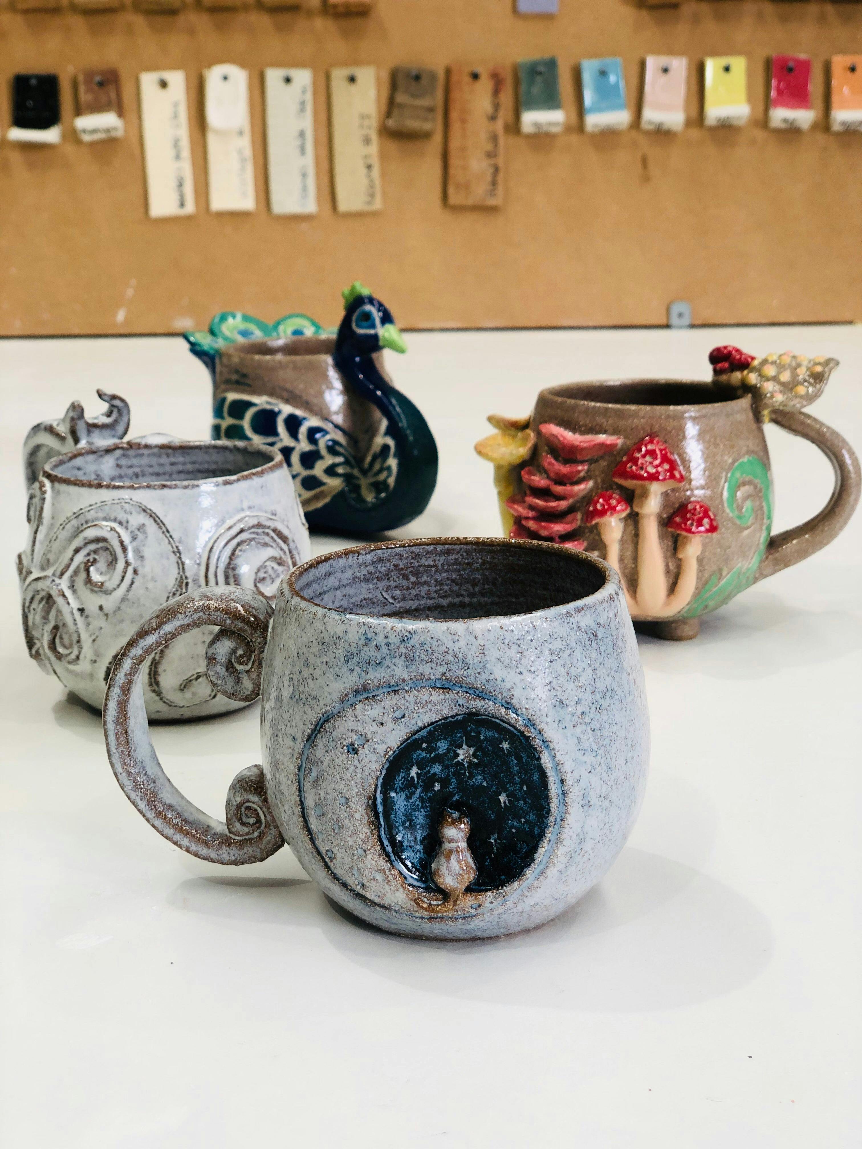 Marvellous Mugs, Crystal Cups and Creative Candle Holder Pottery class