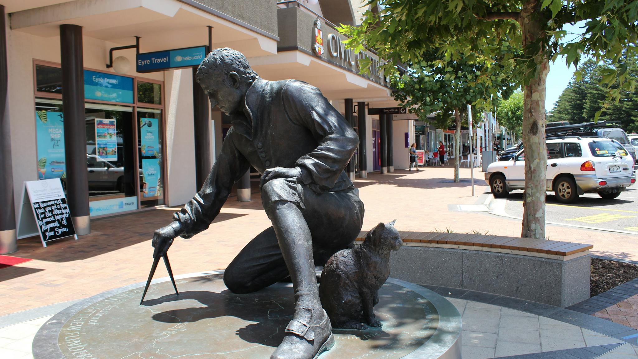 Matthew Flinders His Cat Trim Statute Port Lincoln South Australia matthew-flinders-his-cat-trim-statute-port-lincoln-south-australia