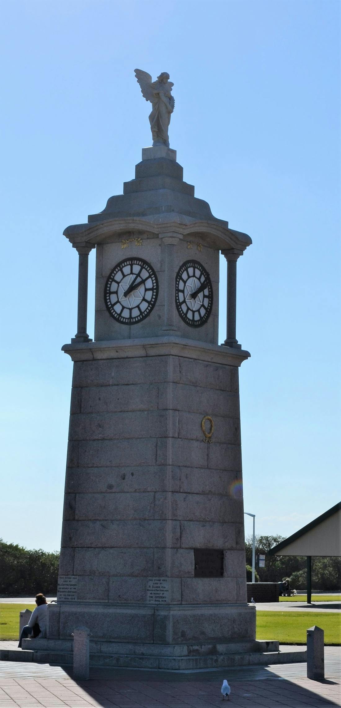 The Semaphore Angel War Memorial Clock Tower Cenotaph - Adelaide,...