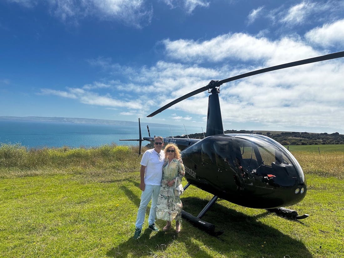 Helicopter Wine Hop Option 1: 2 Regions Kangaroo Island, McLaren...