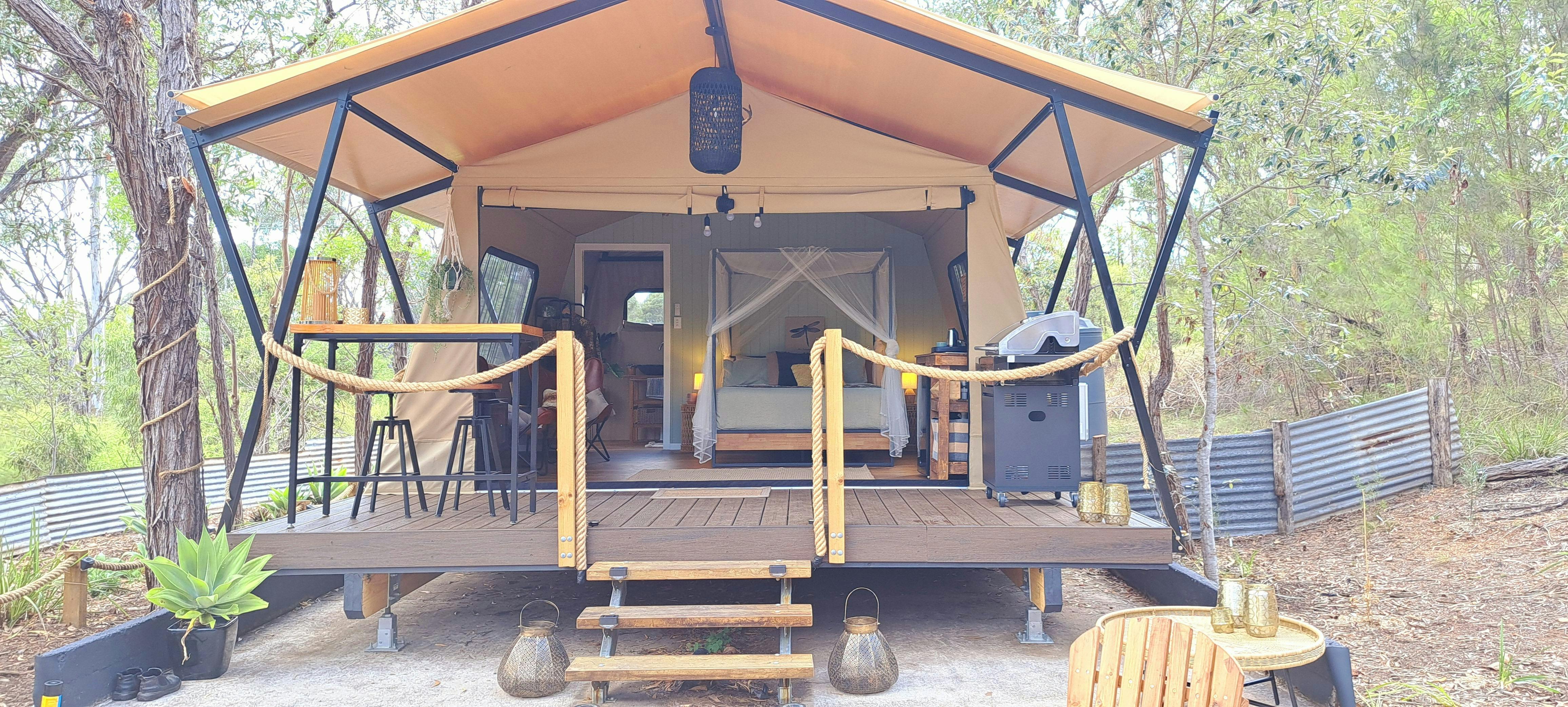 Moogie Glamp at Lake Moogerah