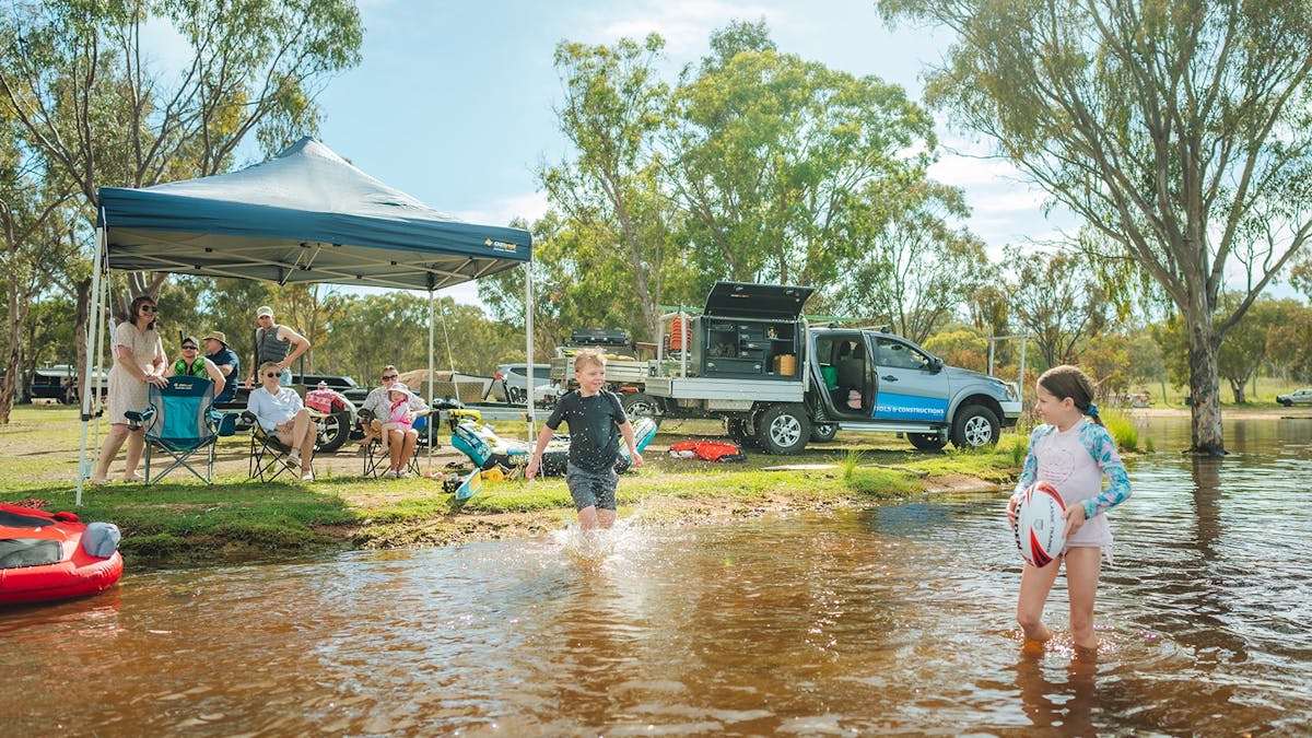 Washpool Reserve Camping Area At Lake Leslie | Accommodation | Queensland