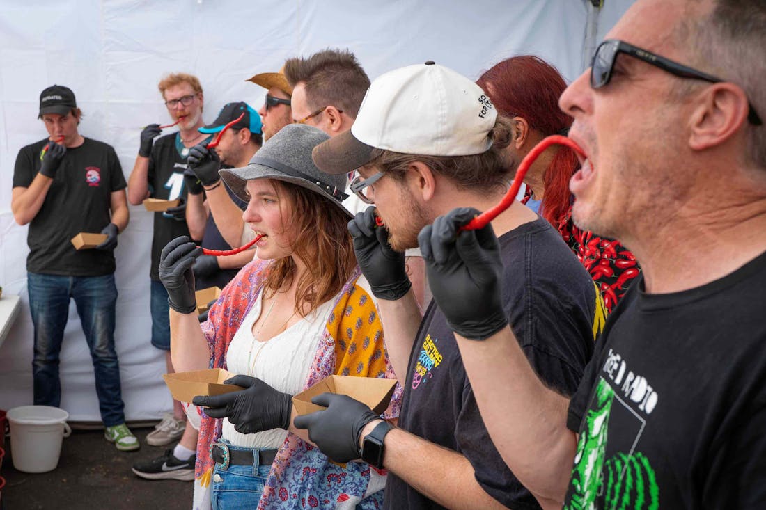 South Australia Chilli Eating Championship - Willunga, Event